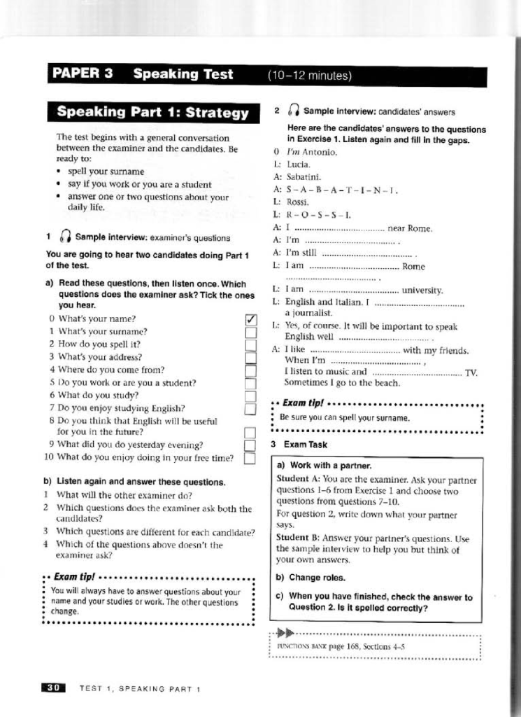 Review PET Practice Test Plus 2 (PDF + Audio) - Hà English